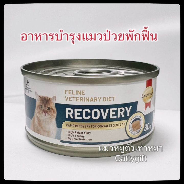 Smartheart Recovery Cat อาหารเปียกสำหรับแมวป่วยพักฟื้น80กรัม | Lazada.co.th