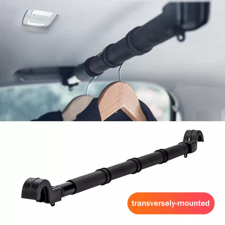 【Thriving】 Car Clothes Hanger Bar Expandable Vehicle Clothing Rack Rod ...