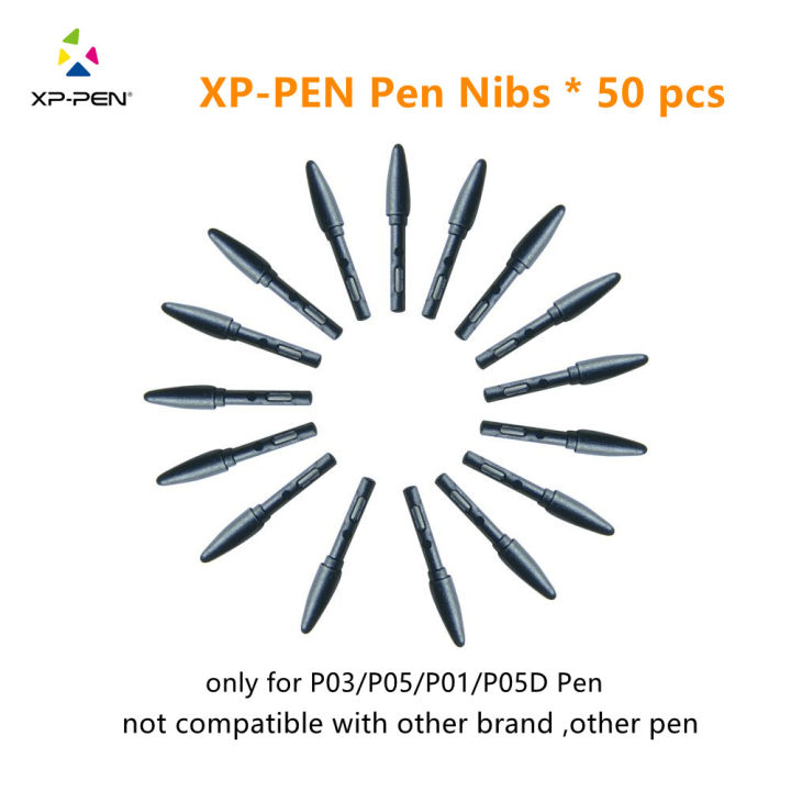 XP-Pen AC04 Replacement Pen Nibs（50 pcs）Suit for DECO01V2 / StarG640 ...