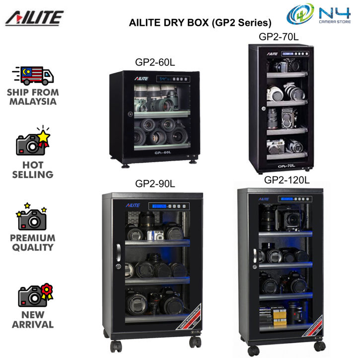 Ailite Dry Box GP2-60L / GP2-70L / GP2-90L / GP2-120L / GP2-150L Dry Cabinet Dry Box (5 years ...