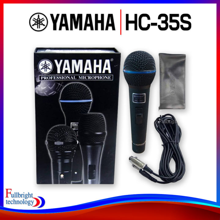 Yamaha HC-35S Professional Microphone ไมโครโฟนสำหรับร้องเพลง พร้อมซอง ...