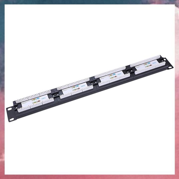 UTP 24 Port Rj45 Patch Panel Rack Cable Wall Mounted Bracket Connector ...