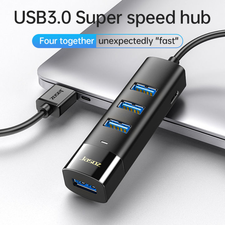 3.0 USB HUB 4 Port USB 3.0 Adapter with Power Supply Micro USB Multiple USB Splitter High Speed ...