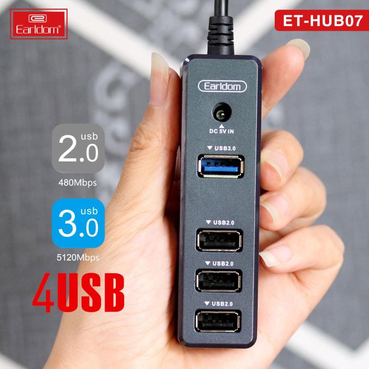 Earldom ET-HUB07 4USB ports with fast data transfer | Lazada PH