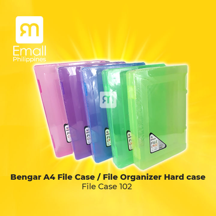 Emall Philippines File Case 102 - A4 File Bengar File Organizer Hard ...