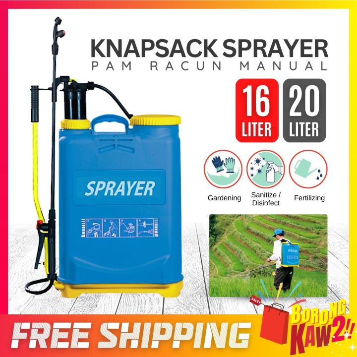 Manual Hand Sprayer Pump Penyembur Racun Rumput Pam Tong Racun Rumput ...