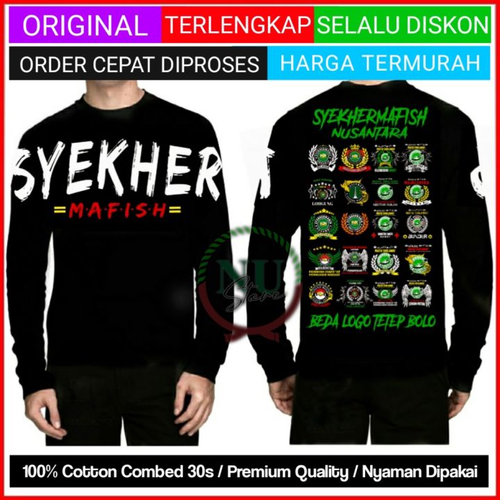 Kaos SyekherMafish Full Lengan Panjang / Baju Majelis SyekherMafish ... Kaos SyekherMafish Full Lengan Panjang / Baju Majelis SyekherMafish ...