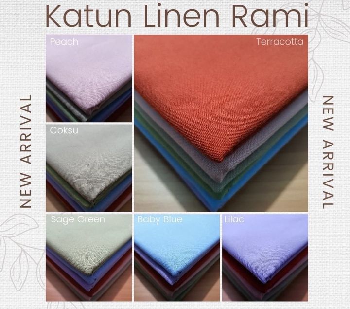 BAHAN KAIN LINEN RAMI PREMIUM | Lazada Indonesia