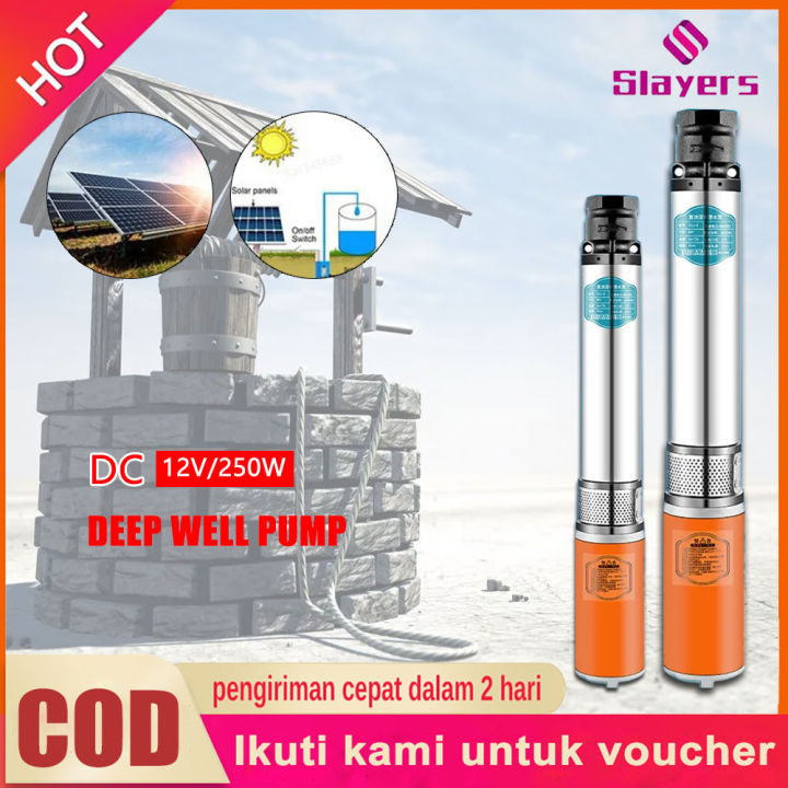 6m3 / jam 15M 12V / 24V / 48V Pompa Air Tenaga Surya 250W300W Pompa ...