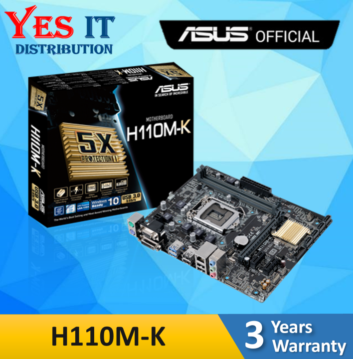 ASUS H81M-K LGA1150 / H110M-K / H110M-A LGA1151 INTEL MOTHERBOARD | Lazada
