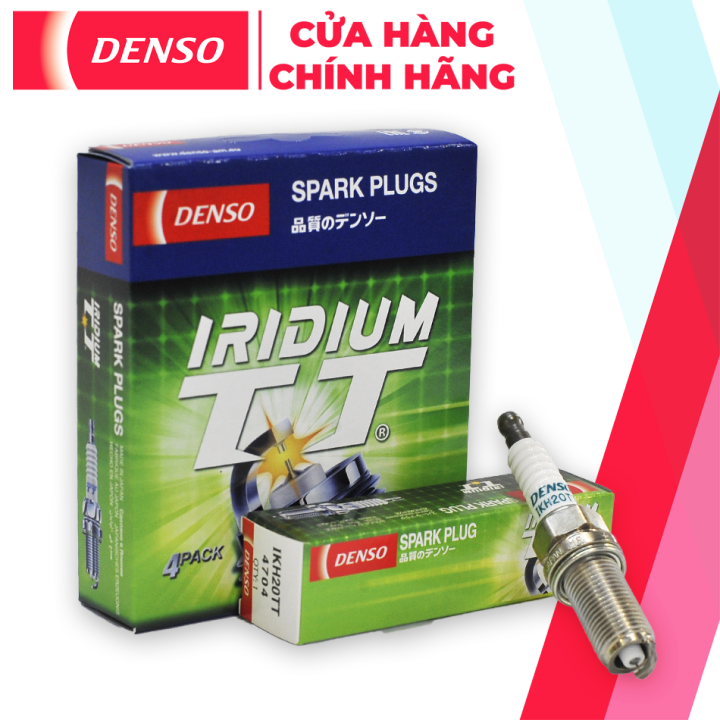 Bộ 4 Bugi Ô Tô IKH20TT DENSO Iridium, Hiệu Năng Cao, Hai Đầu Đánh Lửa, Dùng Cho Xe Toyota Innova ...