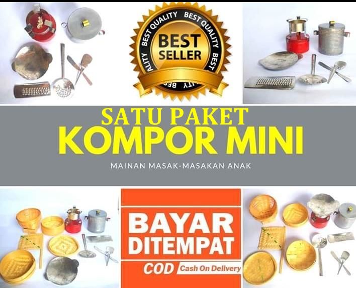 Mainan masak masakan paket kompor dan bakul - masak masakan mini asli ...