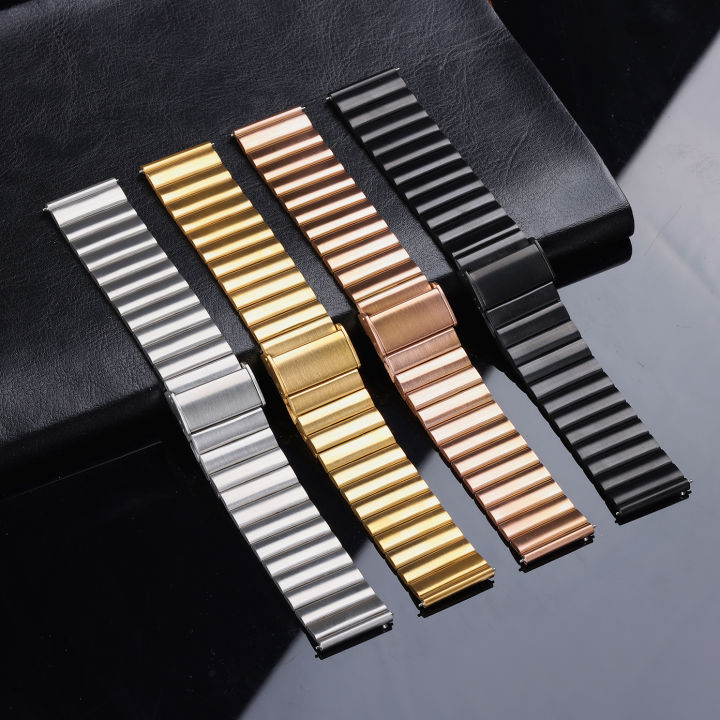20mm 22mm Stainless Steel Watch Band Universal Replacement Bracelet ...