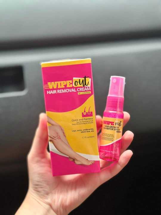 EFFECTIVE WIPE OUT HAIR REMOVAL CREAM HAIR GROWTH INHIBITOR SPRAY ...