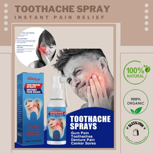 Toothache Spray Instant Teeth Pain Treatment Liquid Relief Denture Pain ...