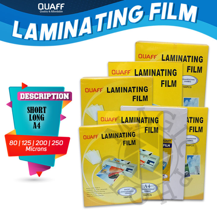 MP00 Short | A4 | Long Size QUAFF Laminating Film || Hot Lamination ...