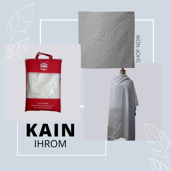 KAIN IHROM DEWASA IHRAM PRIA / / kain ihram dan haji / perlengkapan ...