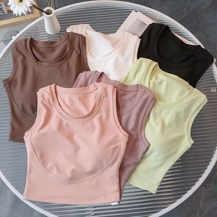 DGFDF Vải khô nhanh Áo tank top thể thao Thiết kế không cần kẹp Kiểu ...