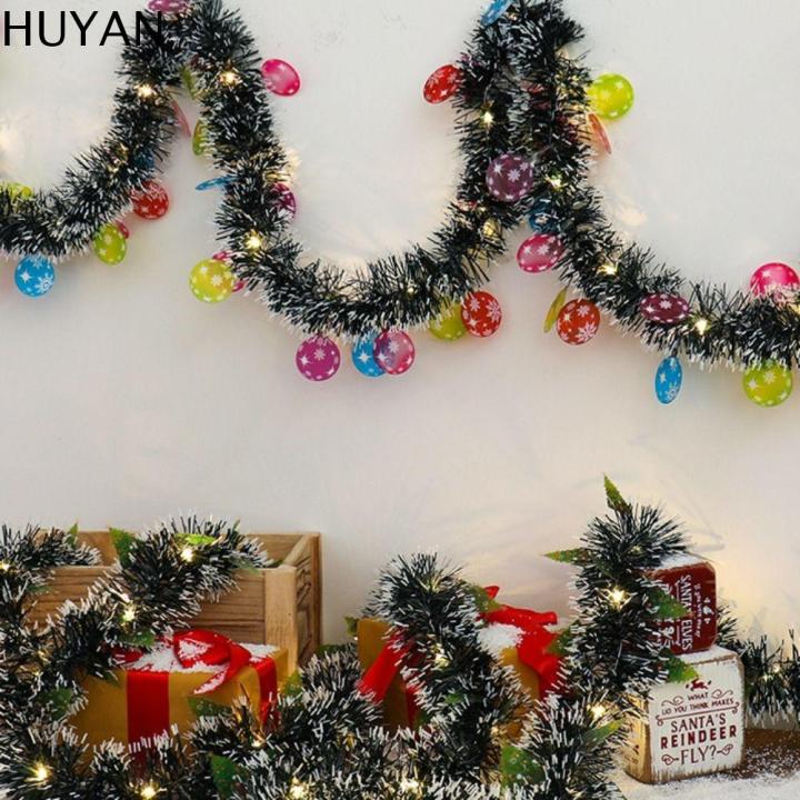 HUYAN 3M ค่ะ ไฟริบบิ้นคริสต์มาส เข็มต้นซีดาร์เทียม แอลอีดี ไฟตกแต่ง ...