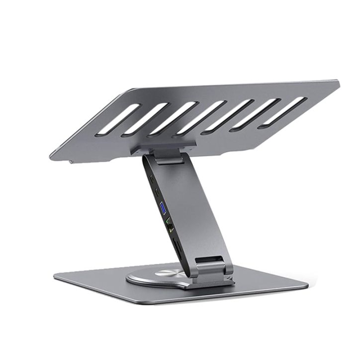 【Latest model】Laptop Stand 11-In-1 Adjustable Aluminum Riser with USB ...