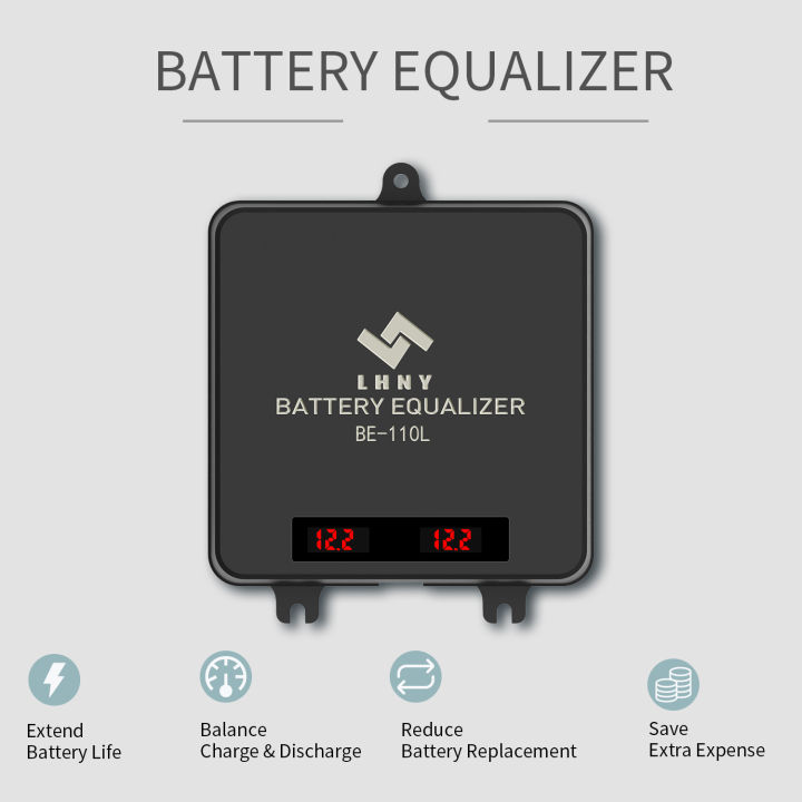 24V lhny Active Battery Equalizer with digital display screen battery balancer for lead-acid ...