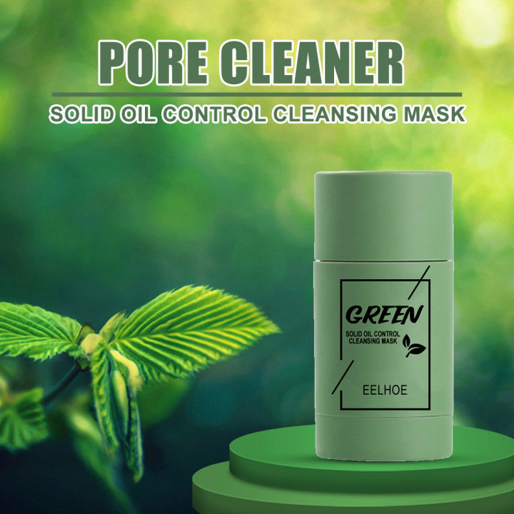 Eelhoe Green Tea Clean Face Mask Stick Purifying Oil Control Cleansing ...