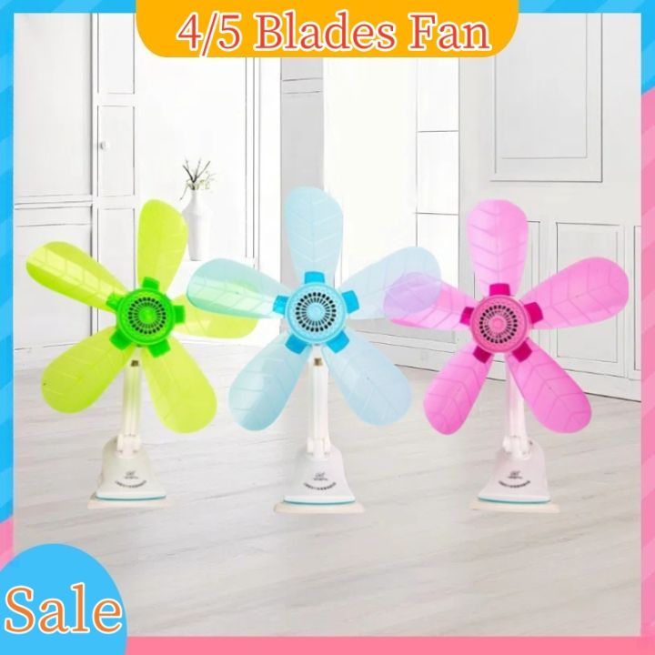2HY Clip On Desk Fan With 4 Or 5 Soft Blades Quiet Portable Electric ...