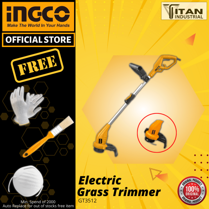 INGCO Electric Grass Trimmer 350W GT3512P • Tm ss | Lazada PH