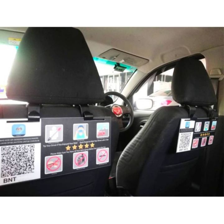 E-hailing Mysejahtera Driver Sign / Grab Rating Sticker | Lazada