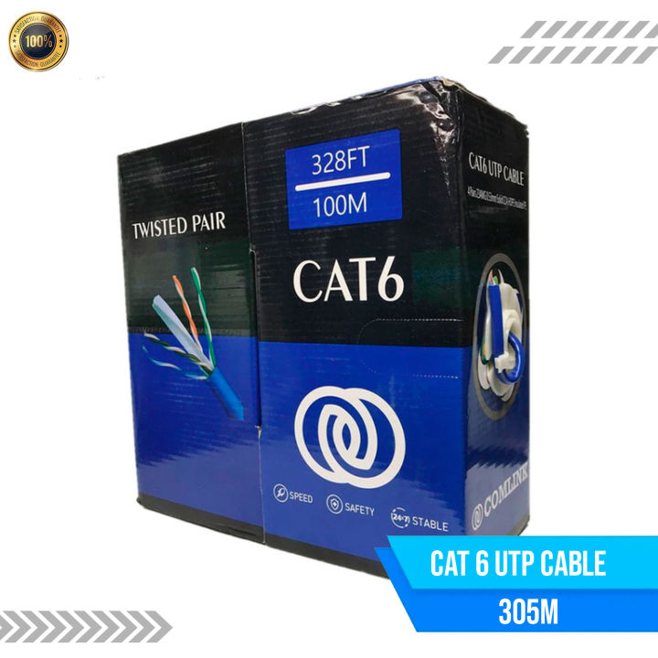 【COD】CAT6 CCA Outdoor and indoor UTP Ethernet LAN cable 305m Ethernet ...
