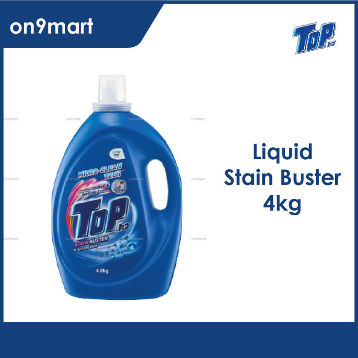 TOP Liquid Laundry Detergent - Stain Buster 4kg (Blue) | Lazada
