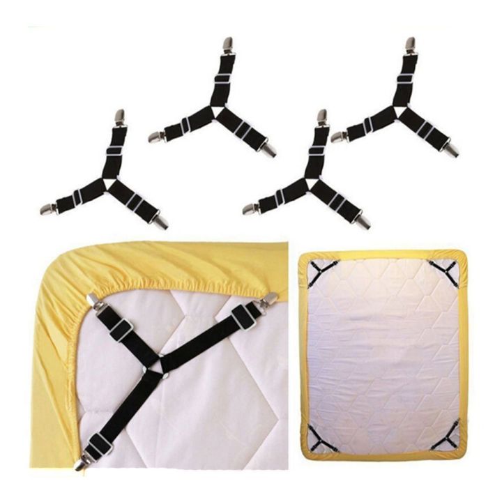 1pc Triangle Straps Adjustable Bed Sheet Corner Elastic Straps ...