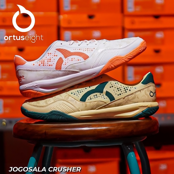 10.10 Sepatu Futsal Ortuseight Jogosala Crusher - Putih Oren - Army ...