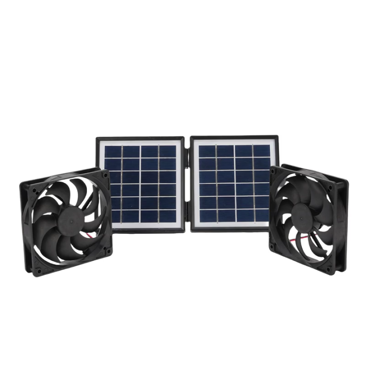 Solar 10W Extractor Ventilation Fan Energy Saving Wall Mounted Cooling ...