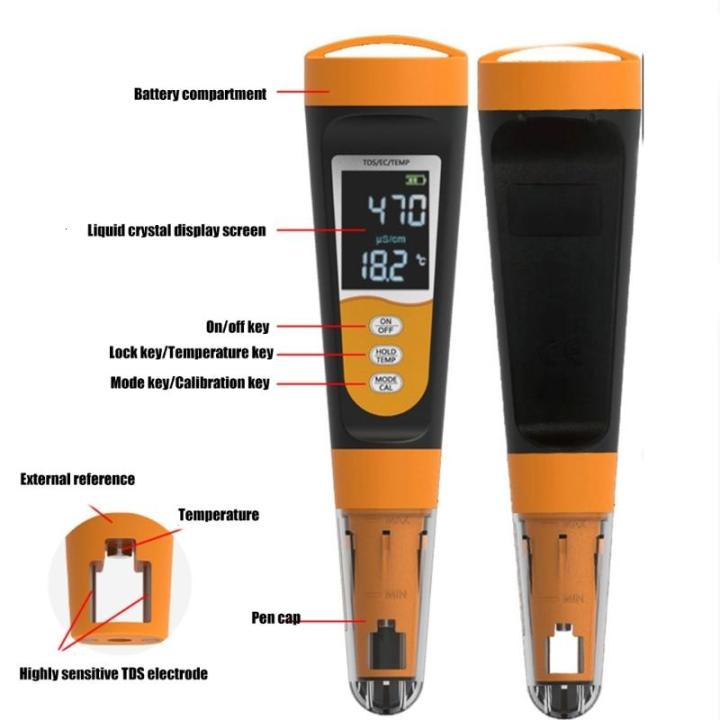 Multifunction Water Tester with High Measurements Water Analysis Meter ...
