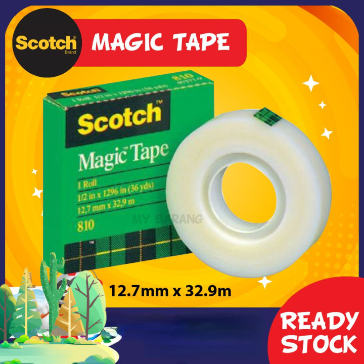 3M Scotch Magic 810 Invisible Adhesive Tape 12.7mm x 32.9m Scotch Magic ...