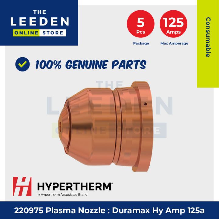 Hypertherm 220975 Plasma Nozzle : Duramax Hy Amp 125a by Leeden Online ...