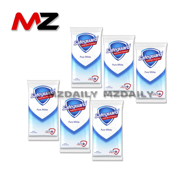 ( SET OF 6 ) Safeguard Classic Pure White Scent Body Soap 65g | Lazada PH