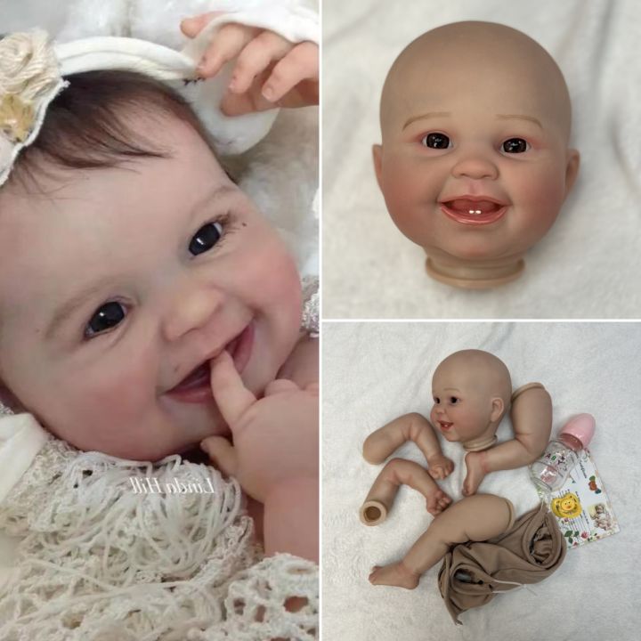 20 Inch Painted Reborn Doll Kits Soft Vinyl Head And Limbs With Cloth ...