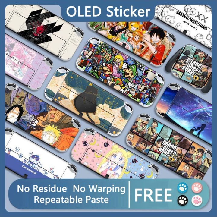 Switch OLED Skin Sticker Pretty Pattern Full Wrap Cover Protective Film ...