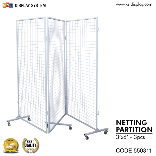 Netting Partition 3'x6'-3pcs Netting Frame / Wire Mesh Display Stand ...