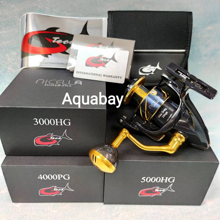 GTECH 22' NICELLA POWER 3000HG / 4000PG / 5000HG FISHING SPINNING REEL ...
