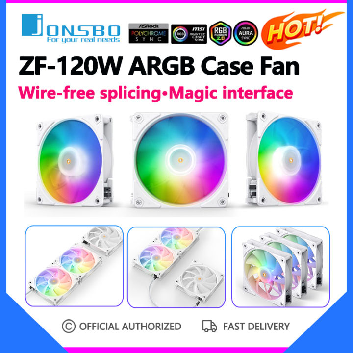 Jonsbo ZF-120W ARGB Magic Building Block Case Fan 120mm Wireless ...