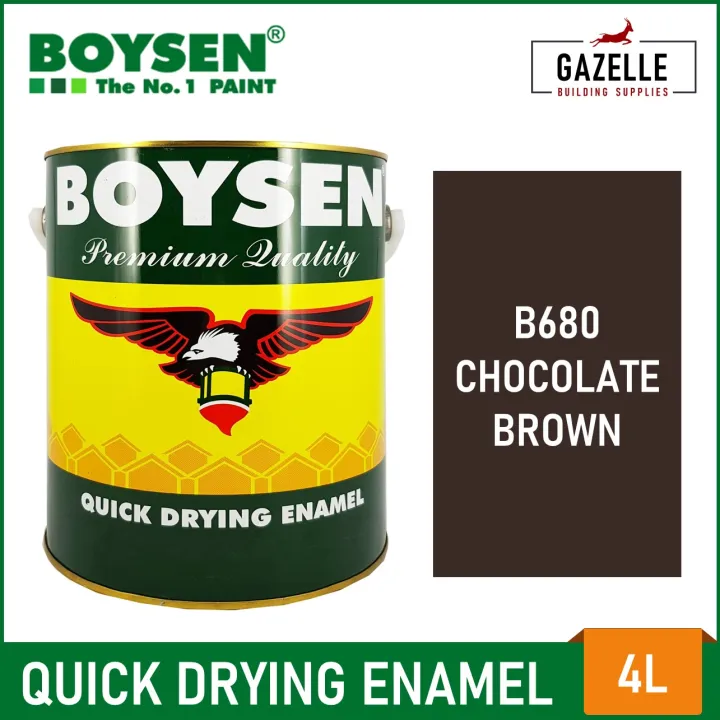 Boysen Quick Dry Enamel Chocolate Brown - 4L | Lazada PH