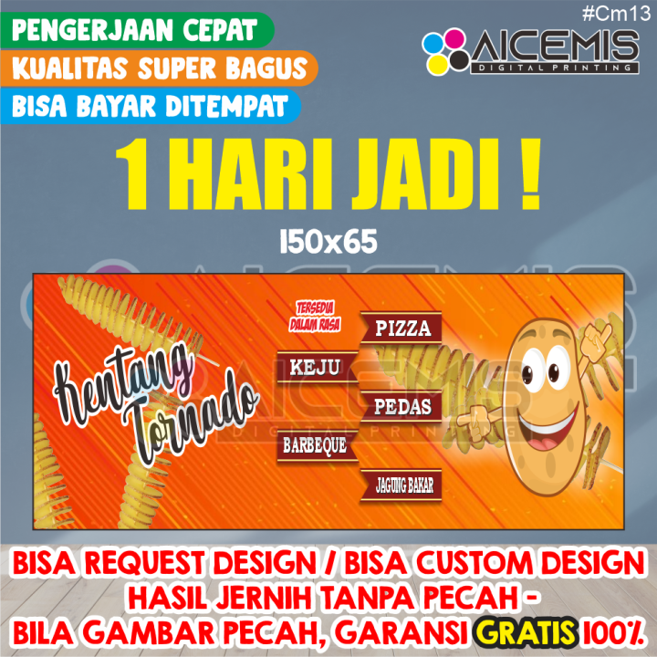 SPANDUK KENTANG SPIRAL / SPANDUK POTATO SPIRAL / SPANDUK VIRAL ...