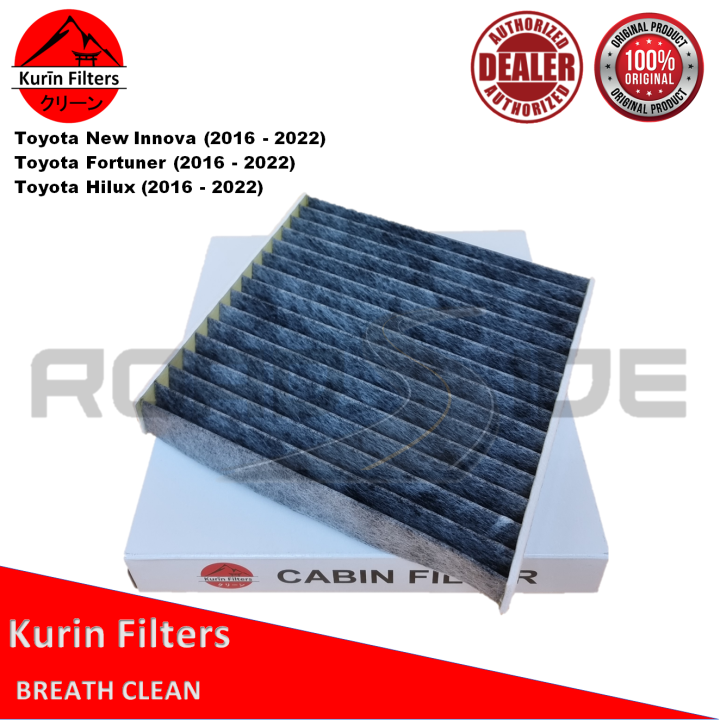 KURIN Charcoal AC Filter for Toyota Innova, Toyota Fortuner and Toyota ...