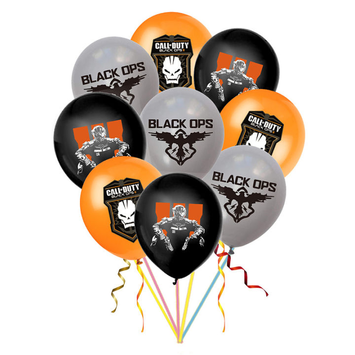 xb Call of Duty COD film Theme 12 inch latex balloon set Birthday party ...