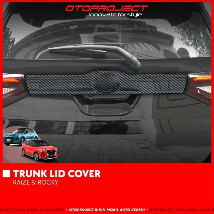 Trunk Lid Cover / Lis Bagasi Cover Raize / Rocky - Carbon | Lazada ...