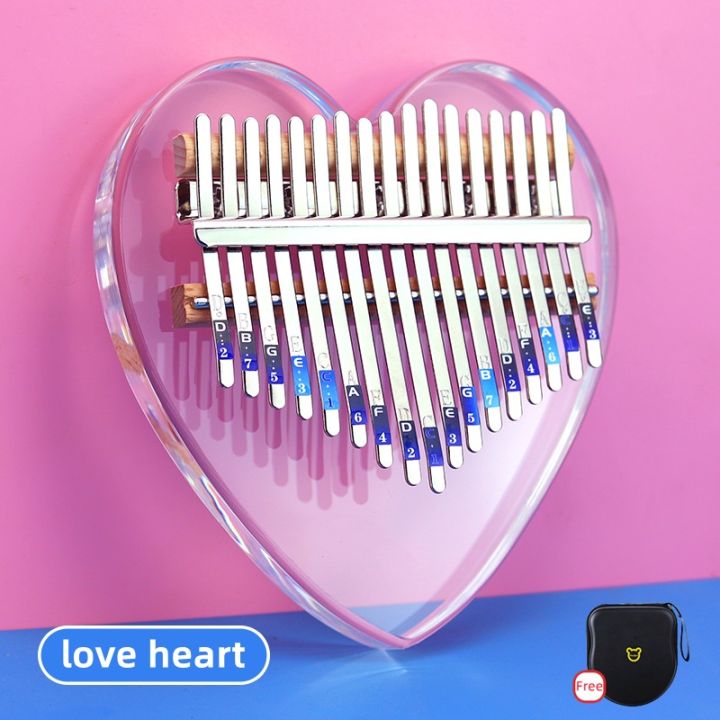 【COD】Kalimba Complete Set Original 17 Keys Crystal Kalimba Acrylic ...