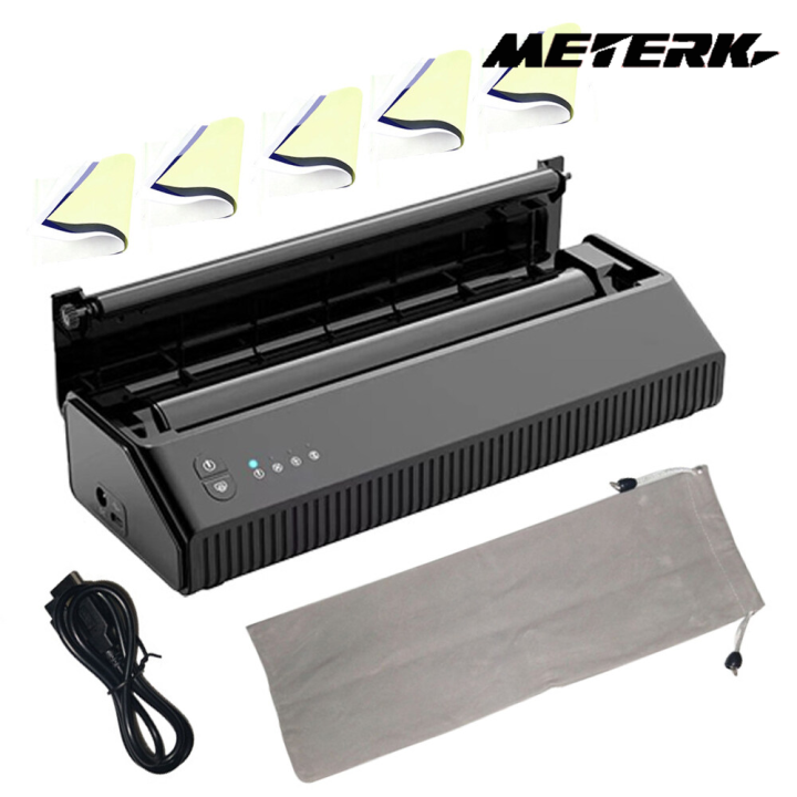 Meterk USB + เครื่องพิมพ์รอยสักด้วยความร้อน,เครื่องพิมพ์ลายสักด้วยคลิกเดียวใช้ได้กับคอมพิวเตอร์ ...
